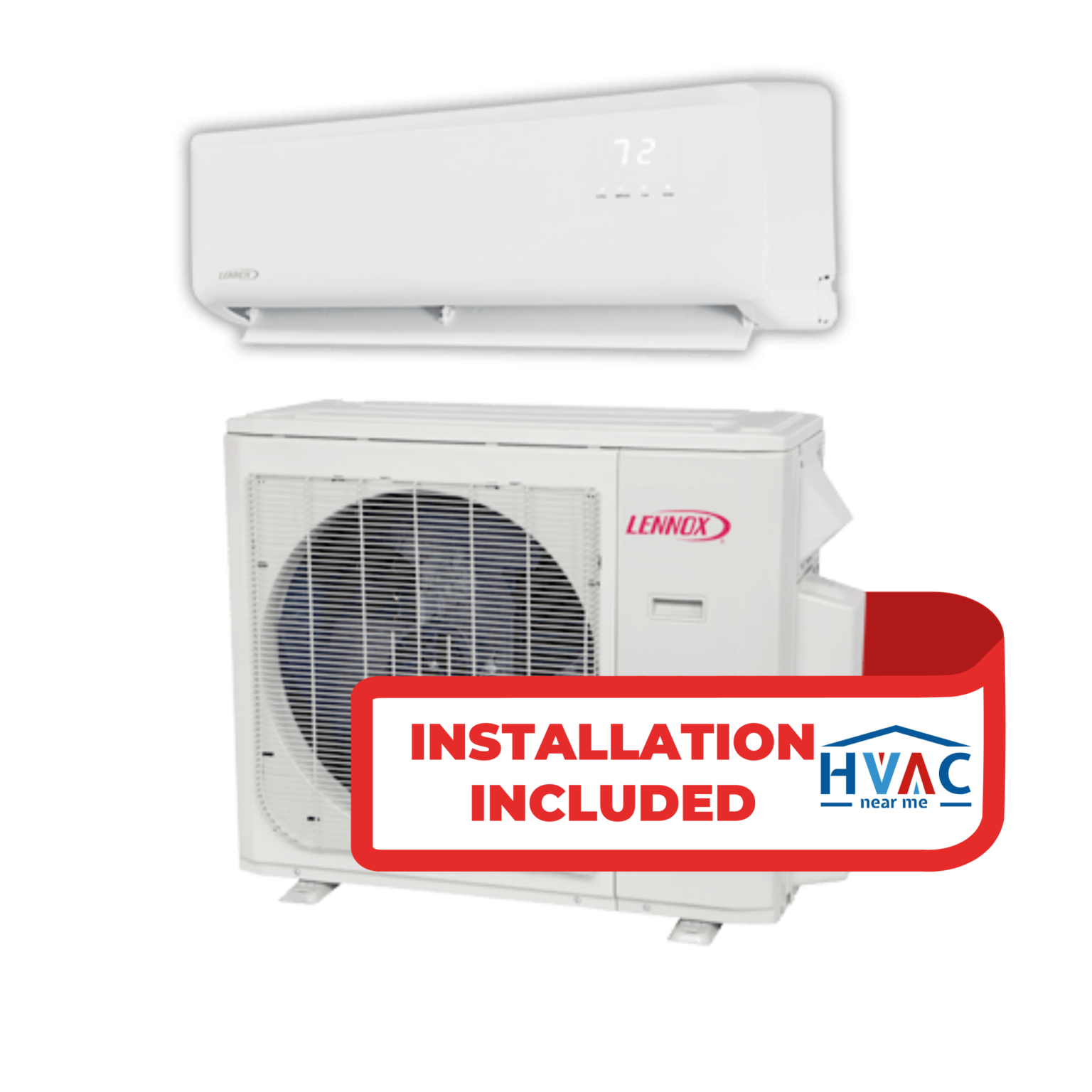 Lennox MWHD - ductless heatpump - 12,000 BTU - with Installation
